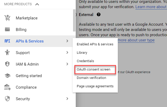 Configure Oauth Consent Screen Forticasb 21 4 0